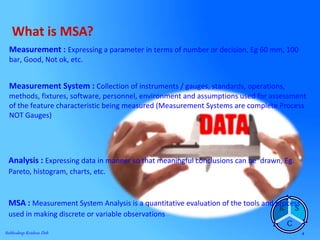 Measurement System Analysis - Module 1 | PPT