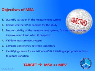 Measurement System Analysis - Module 1 | PPT