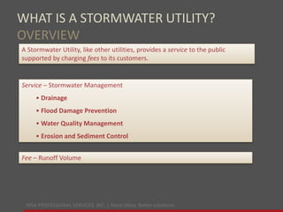 MSA Stormwater Utility Webinar - March 2015 | PPTX
