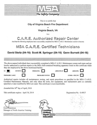 MSA Technician | PDF