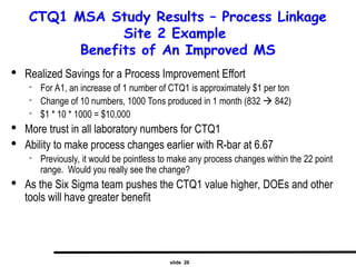 MSA with Six Sigma explained with best practices.ppt
