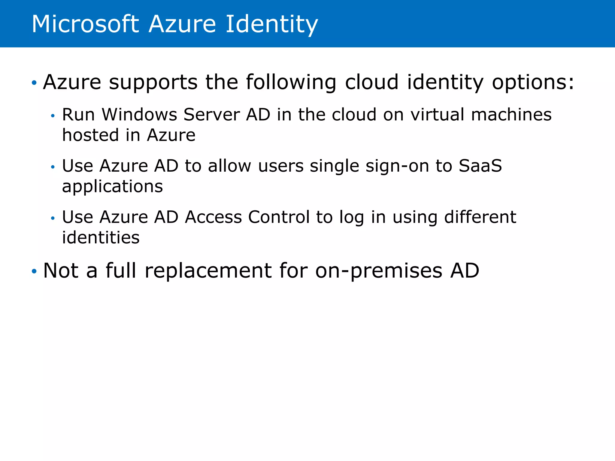 Microsoft Azure Active Directory Pptx Cloud Computing Internet