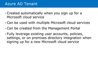 Microsoft Azure Active Directory | PPTX