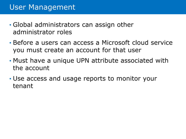 Microsoft Azure Active Directory | PPTX | Cloud Computing | Internet