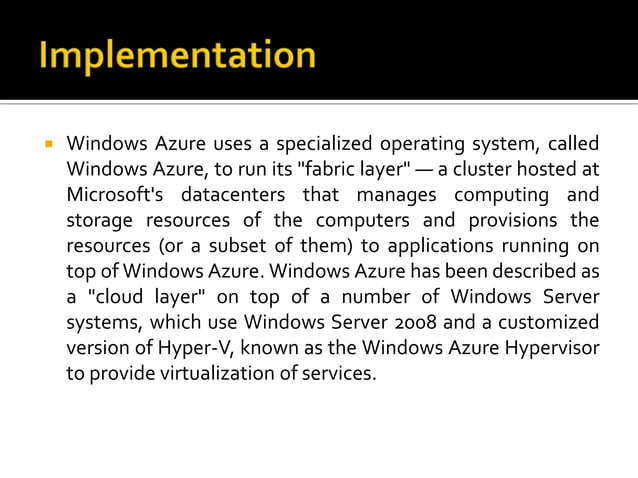 Ms azure | PPT