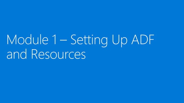 Microsoft Azure Data Factory Hands-On Lab Overview Slides | PPTX