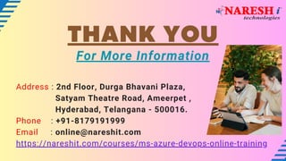 ms azure devops Online Training - NareshIT | PDF