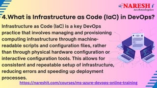 ms azure devops Online Training - NareshIT | PDF