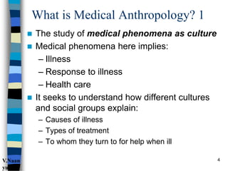 MSB 102 - Medical Anthropology -2 A lecture on every aspect of medical ...
