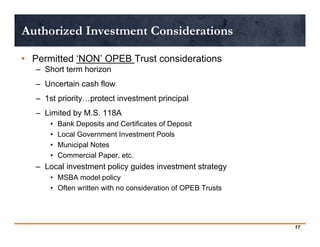 OPEB Investments: The Danger in Playing it Safe | PPT