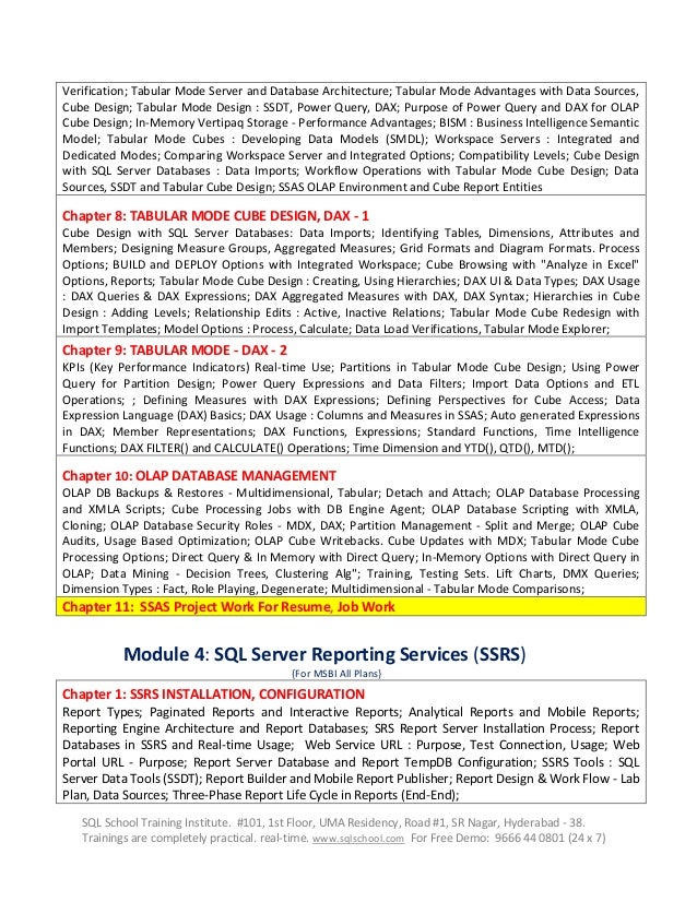 #Microsoft #BusinessIntelligence - #MSBI Online Training (#LIVE, Instructor-Led) from SQL School ...
