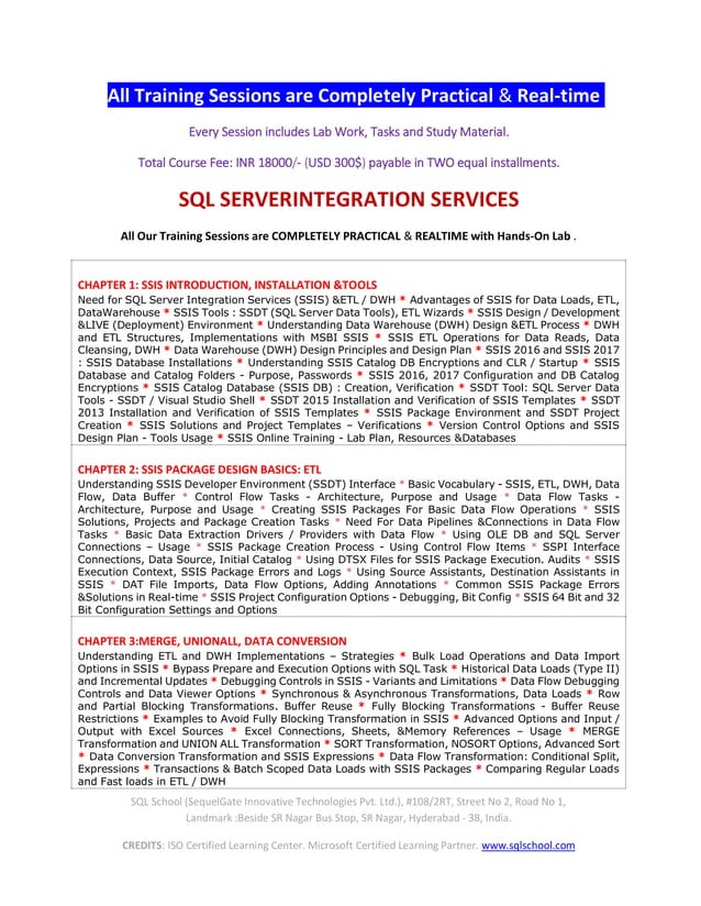 MSBI(SSIS,SSAS,SSRS) LIVE SESSION | PDF | Databases | Computer Software ...