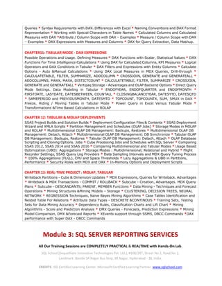 MSBI(SSIS,SSAS,SSRS) LIVE SESSION | PDF | Databases | Computer Software and Applications