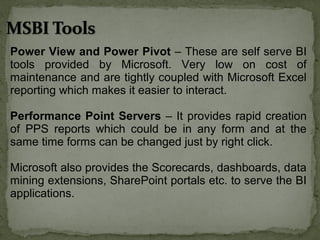 MSBI and Data WareHouse techniques by Quontra | PPT