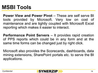 Basics of Microsoft Business Intelligence and Data Integration ...