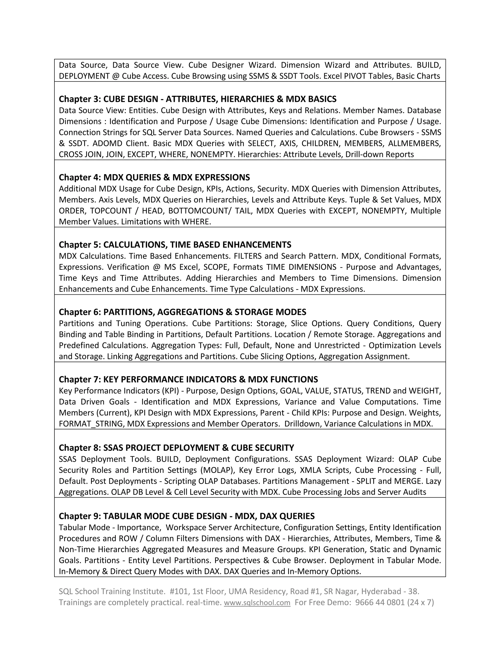 MSBI Classroom Training with Realtime Project | PDF