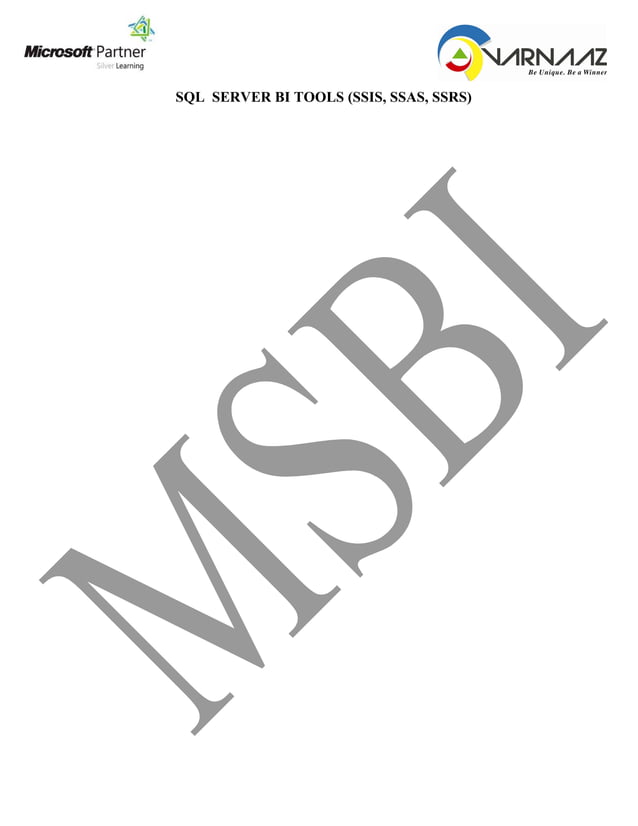 Msbi course content | DOC