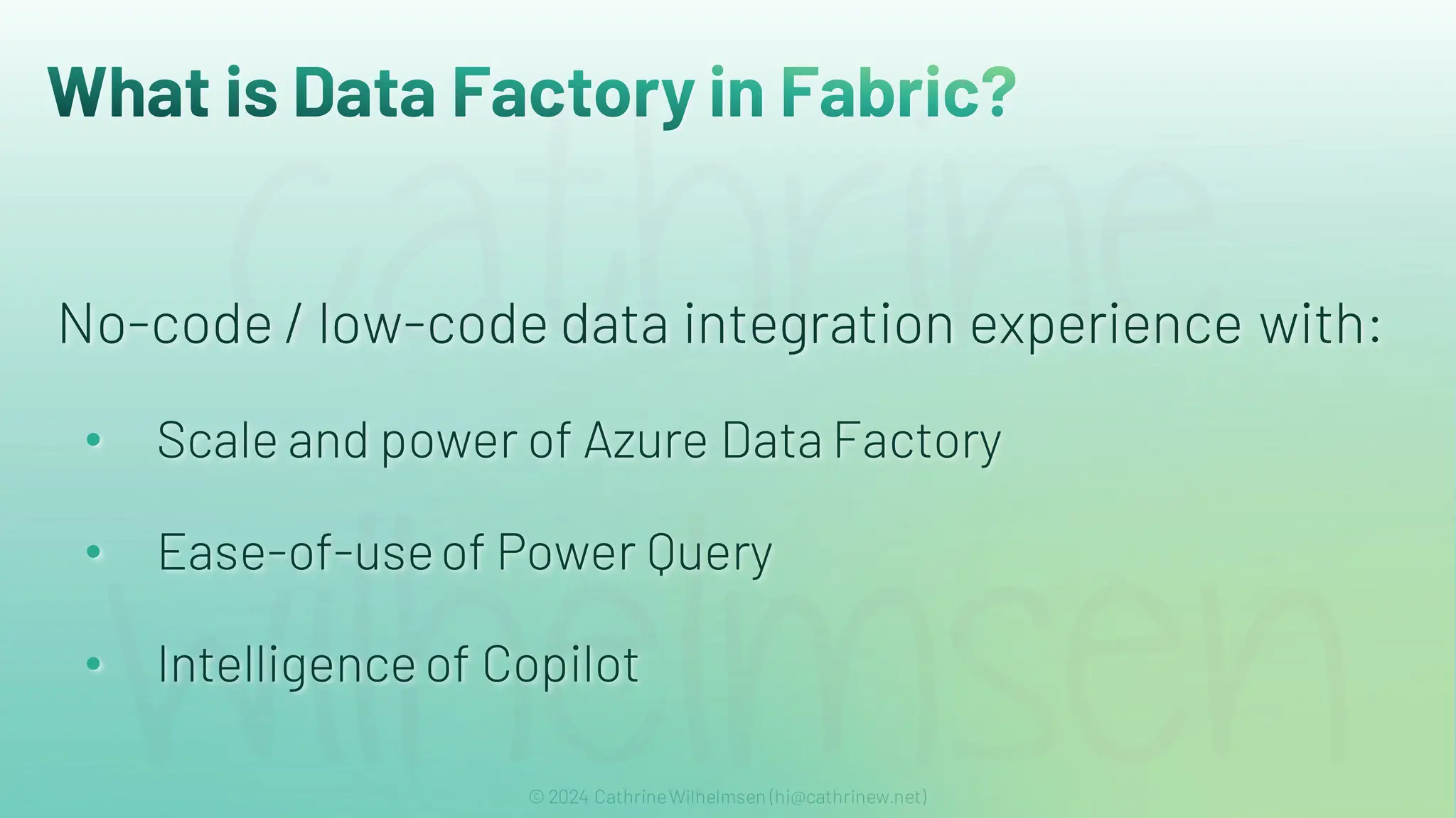 Data Factory in Microsoft Fabric (MsBIP #82) | PDF
