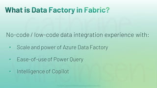 Data Factory in Microsoft Fabric (MsBIP #82) | PDF