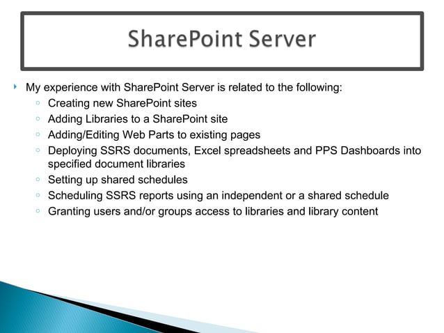 MS Bi Portfolio Gregory Lee | PPT