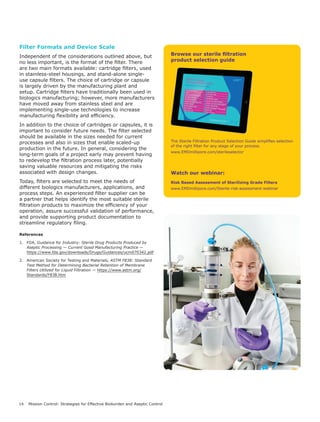 Strategies for Effective Bioburden and Aseptic Control | PDF