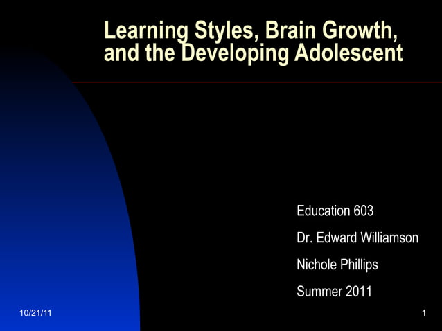 The Middle School Brain | PPT | Education