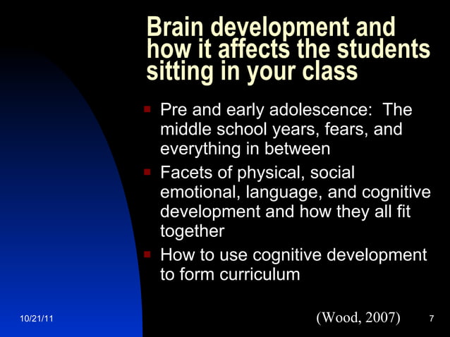 The Middle School Brain | PPT | Education