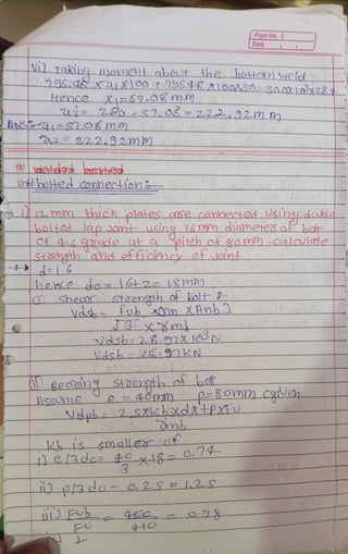 Msbte 1 notes disign of steel and rcc structure 27 feb-2021 11-36-29 | PDF
