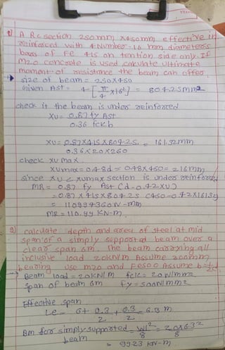 Msbte 1 notes disign of steel and rcc structure 27 feb-2021 11-36-29 | PDF