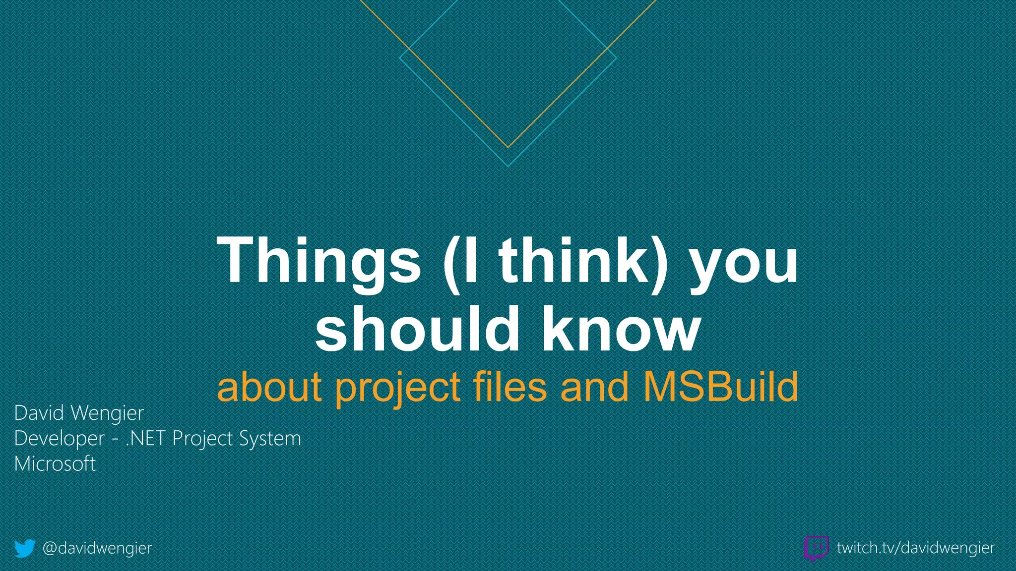 A Very Opinionated Guide To Msbuild And Project Files Pptx Computing Technology And Computing