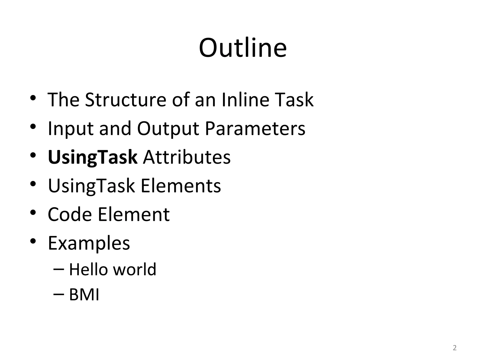 Ms Build Inline Task Ppt Programming Languages Computing