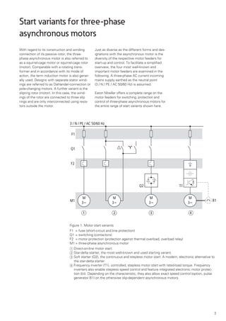 Starting and control of three-phase asynchronous motors | PDF
