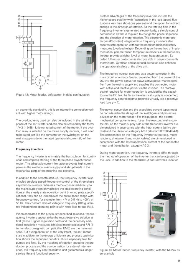 Starting and control of three-phase asynchronous motors | PDF