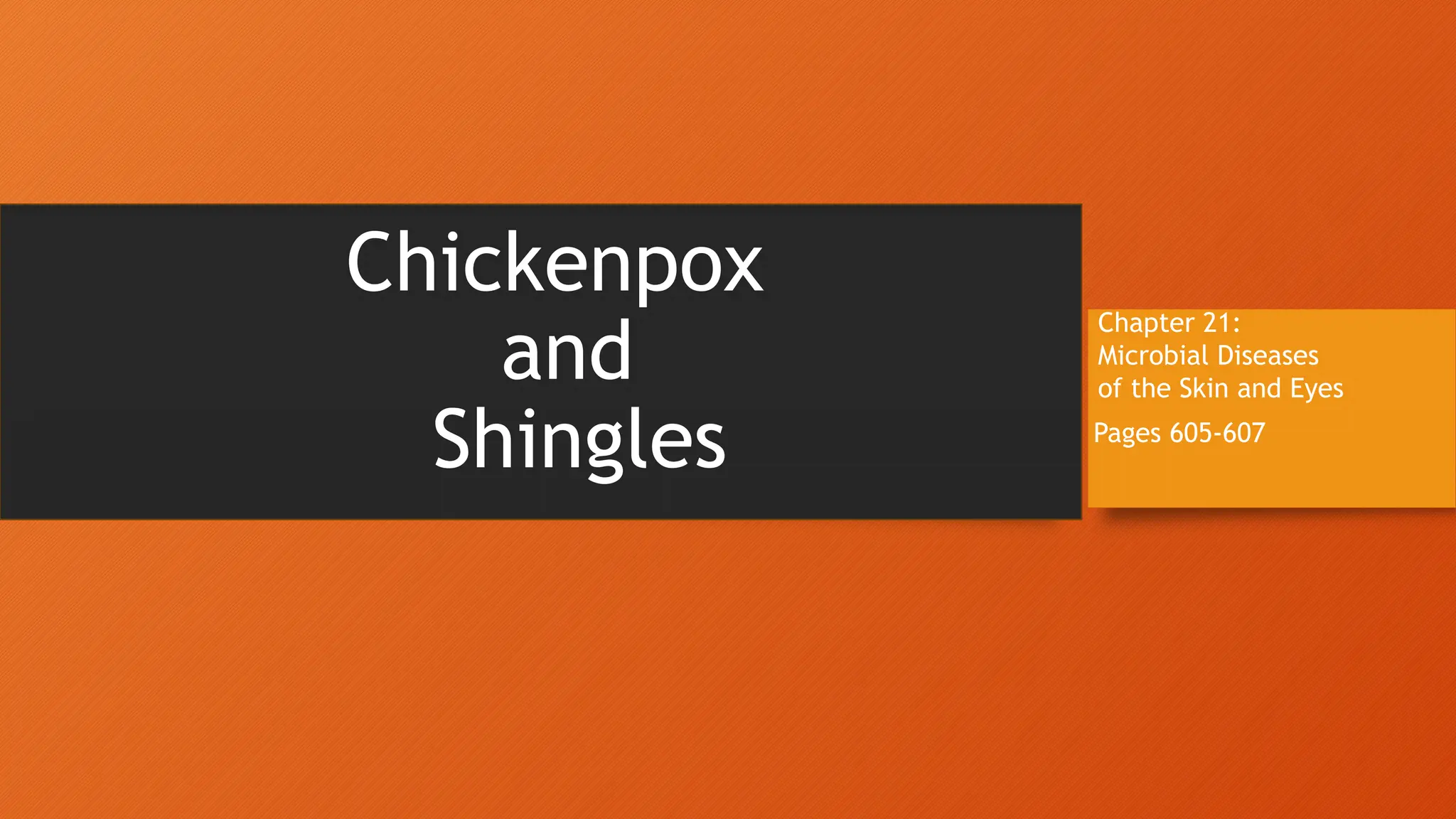 Chicken Pox & Shingles: All you need to know | PPTX