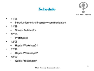 Multi Sensory Communication 1/2 | PPT