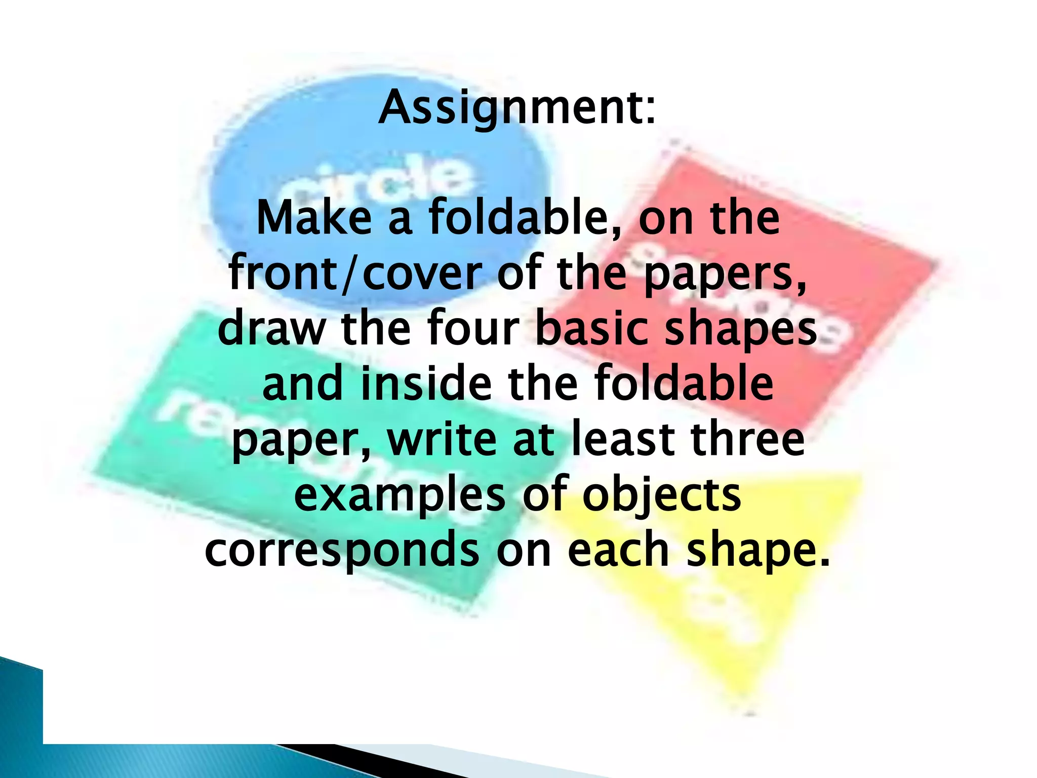 Lesson Plan for Shapes | PPTX