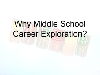 Middle School Career Exploration | PPT