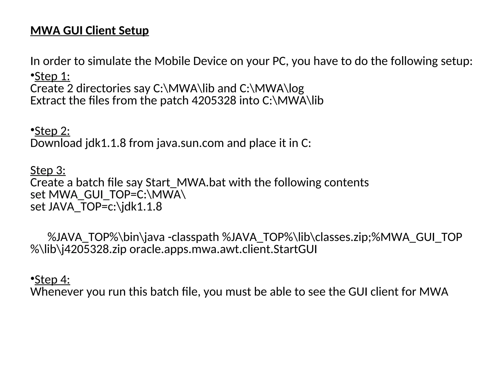 Basics of R12 Oracle MWA/MSCA with steps | PPT
