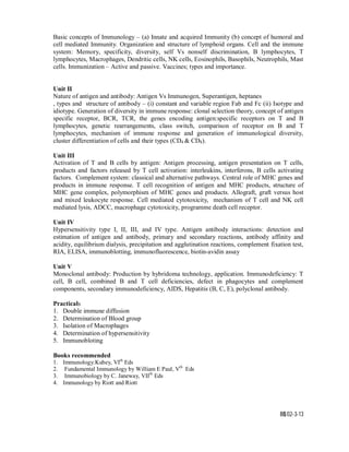 M Sc Biochemistry syllabus | PDF | Science