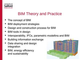 MSc Building Information Modelling & Integrated Design | PPT