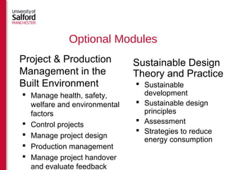 MSc Building Information Modelling & Integrated Design | PPT