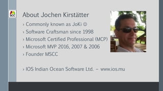 Mauritius Software Craftsmanship Community - DevCon 2016 | PPTX