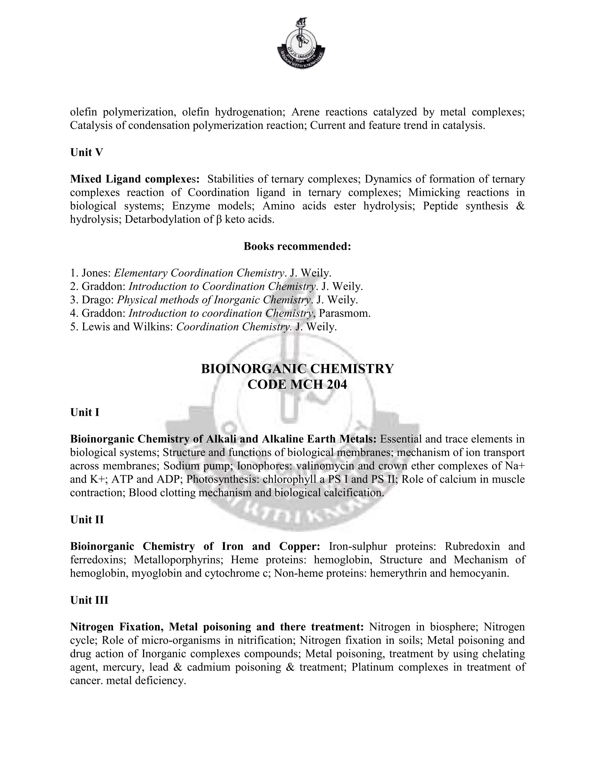 msc chemistry syllabus.pdf useful for Msc students | PDF