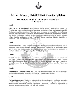 msc chemistry syllabus.pdf useful for Msc students | PDF