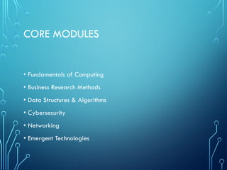 MSc Computer Science with Cybersecurity Program | PPTX