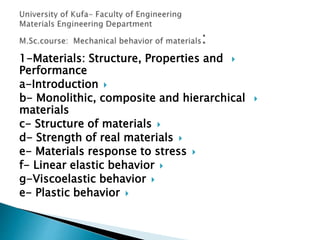 M_Sc_Course_Materials_Engineering | PPT