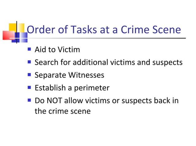 Msc crime scene processing | PPT