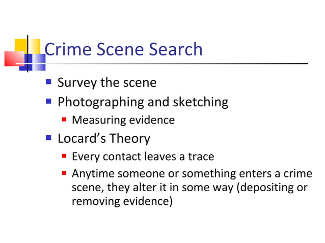 Msc crime scene processing | PPT