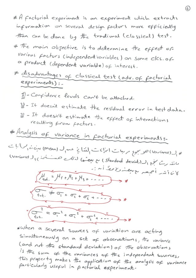 design of experiment notes | PDF