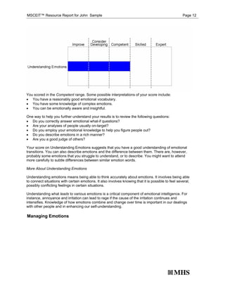 MSCEIT Resource Report | PDF
